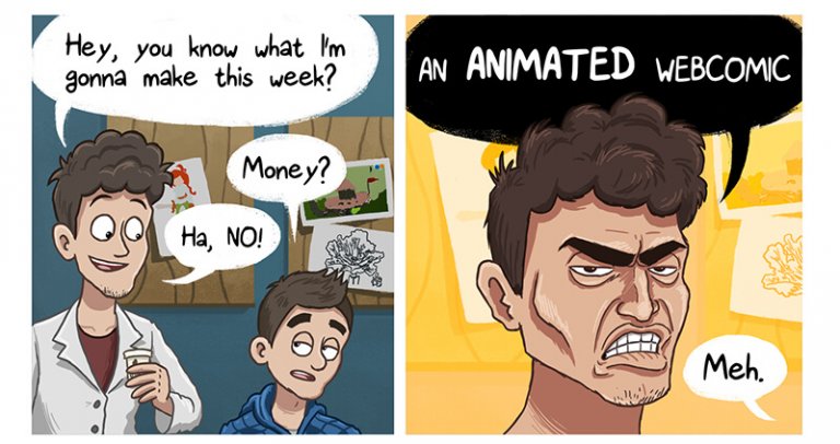 Animated webcomics – Wooden Plank Studios